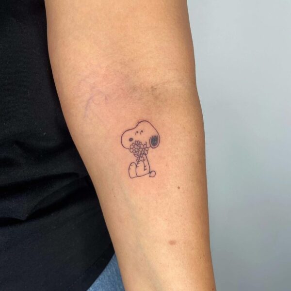 Snoopy Tattoo Ideas for Women: Unique, Charming and Adorable - Blissful ...
