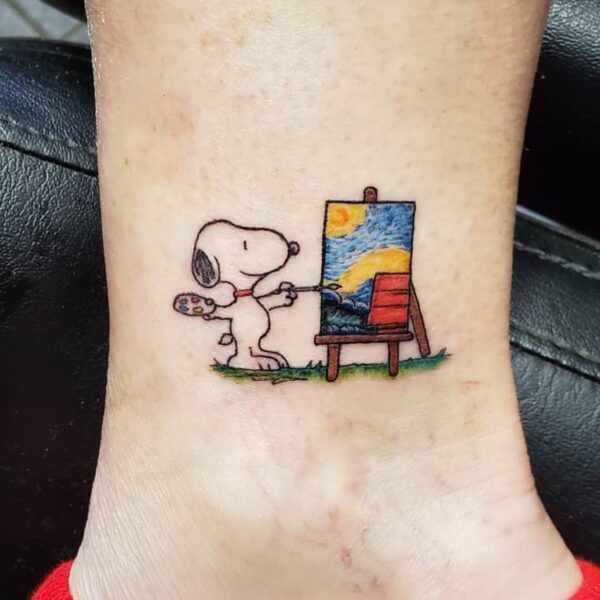 Snoopy Tattoo Ideas for Women: Unique, Charming and Adorable - Blissful ...