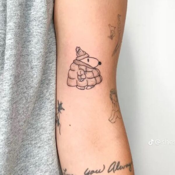 Snoopy Tattoo Ideas for Women: Unique, Charming and Adorable - Blissful ...