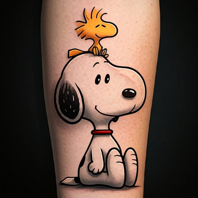 Snoopy Tattoo Ideas For Women Unique Charming And Adorable Blissful